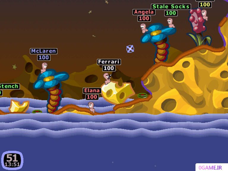 دانلود بازی کرم ها 2 (Worms 1997) نسخه کامل برای کامپیوتر
