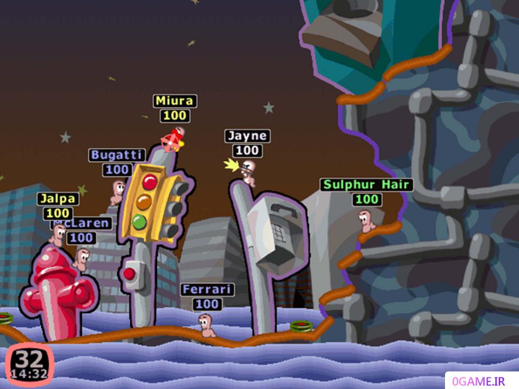 دانلود بازی کرم ها 2 (Worms 1997) نسخه کامل برای کامپیوتر